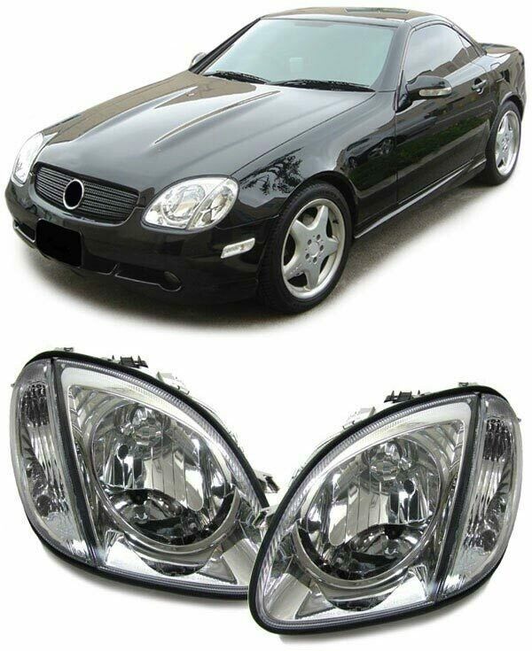 HEADLIGHTS CHROME fits MERCEDES R170 SLK 04.96-04 in Headlights - buy ...