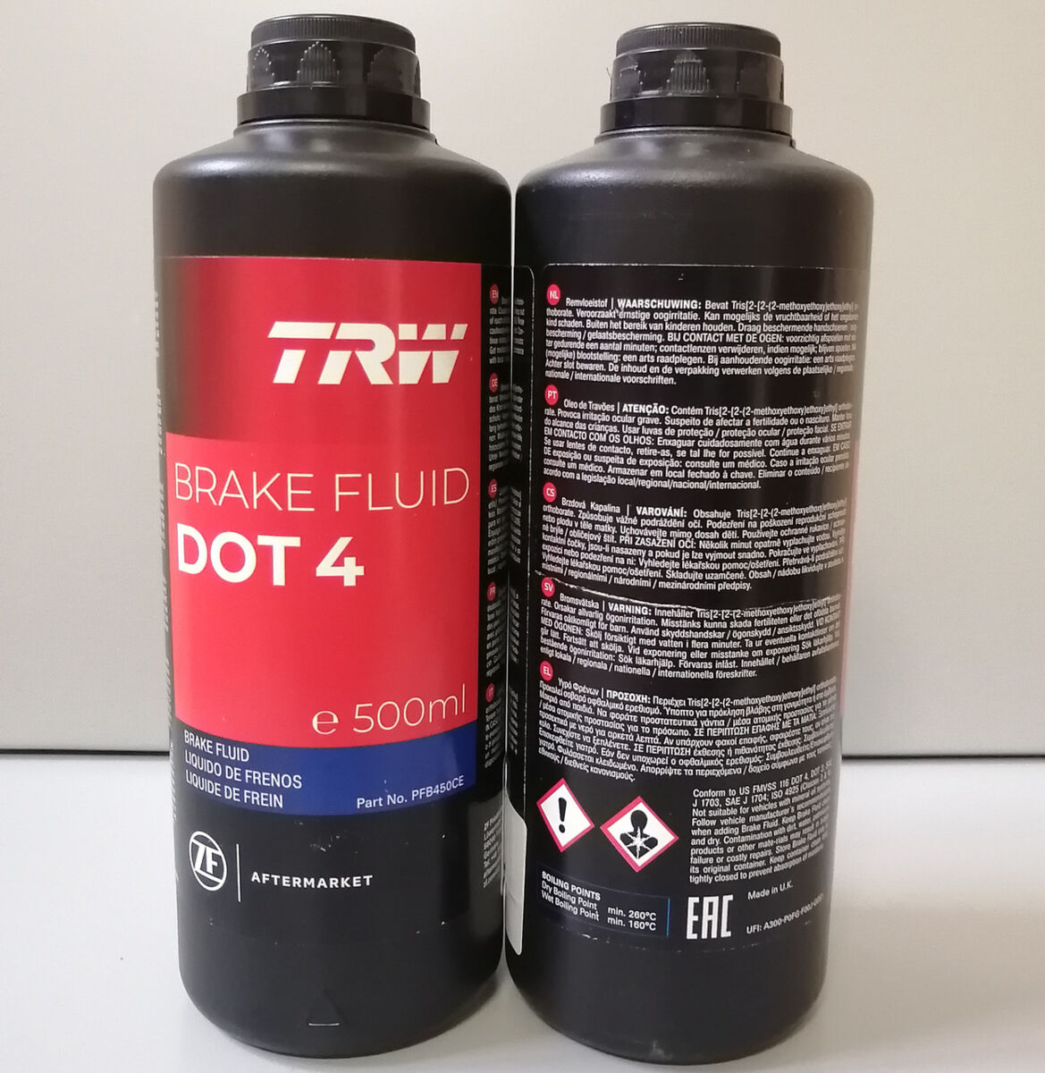 TRW Brake Fluid DOT-4 500ml in Liquids/ Fluids/ Chemistry - buy best tuning parts in ProTuning ...