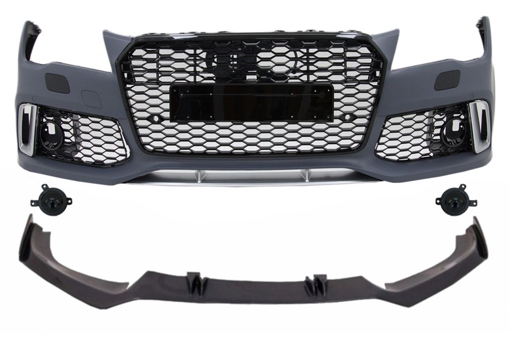 RS7 Design Front Bumper with Carbon Spliter for AUDI A7 4G Pre-Facelift ...