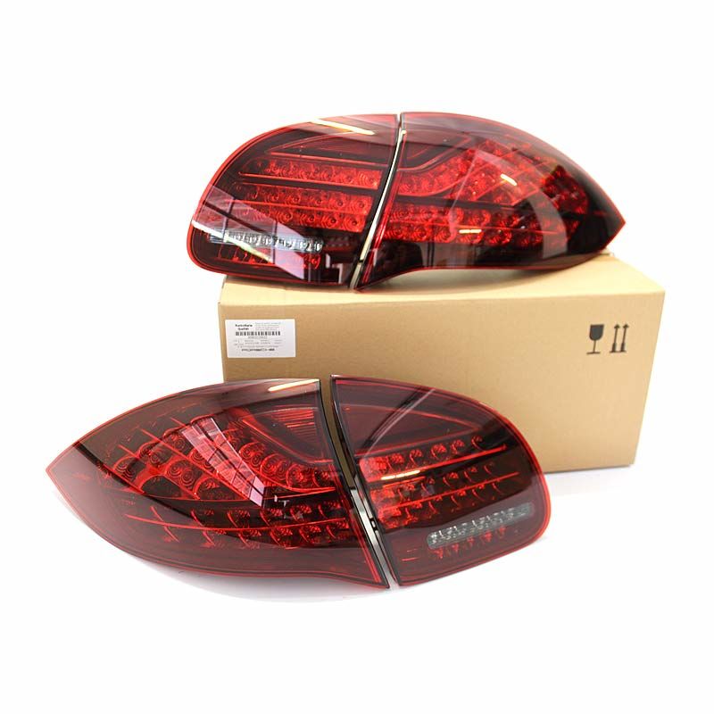 PORSCHE NEW GENUINE CAYENNE 958 RHD SMOKED BLACK LINE TAIL LIGHTS SET ...