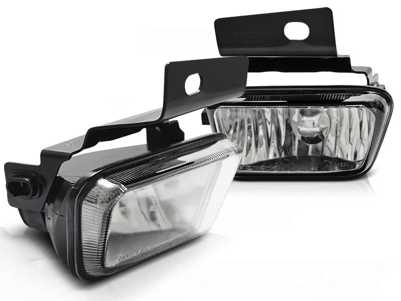 Clear Chrome fog lights with bracket for VW Golf II / Jetta MK2 in ...