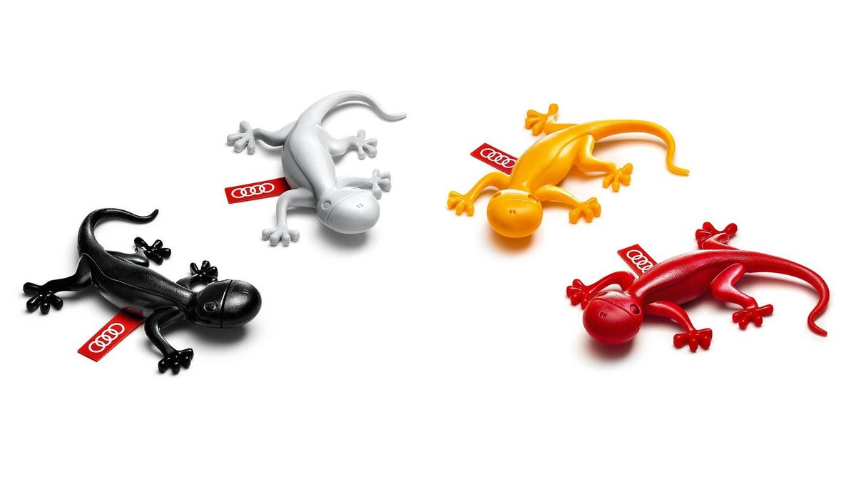 Genuine Audi Gecko Air Freshener Scent Set of 4 Fragrances (Y+B+W+R) in ...