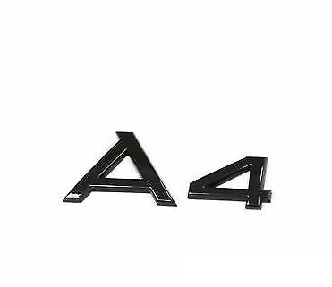 NEW GENUINE AUDI A4 BLACK EDITION REAR BADGE EMBLEM STICKER LOGO ...
