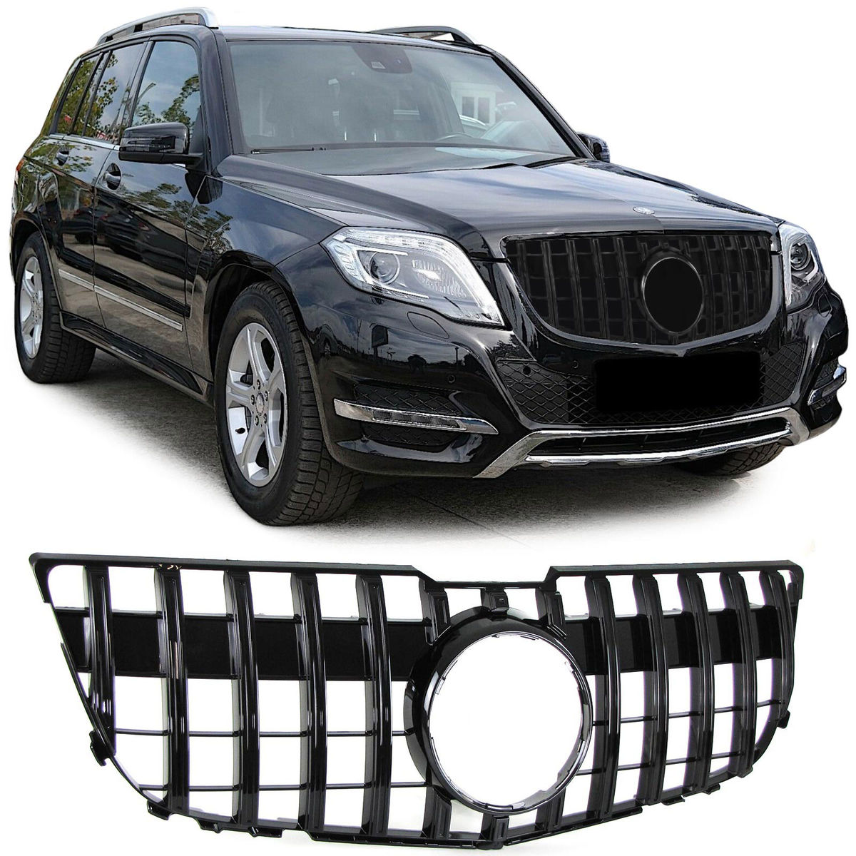 GT-R ANG Look Black Gloss Grill For Mercedes GLK X204 08-12 in Grills ...