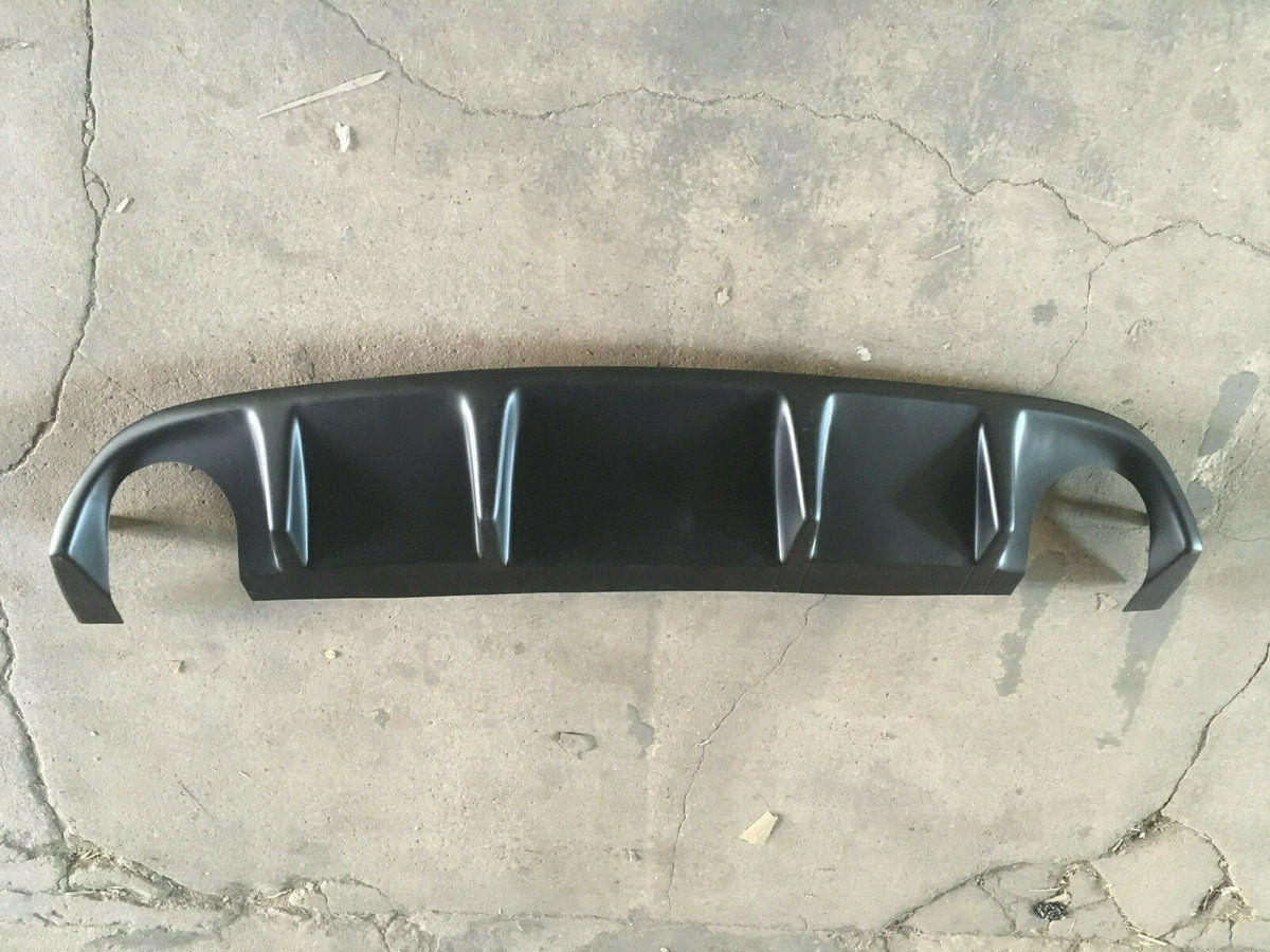 Performance Rear Bumper diffuser with ribs / fins For VW Scirocco R 13 ...