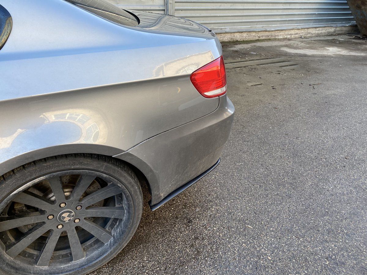 For 3 E92 E93 M Sport Rear bumper Side Splitters flaps ABS Gloss in ...