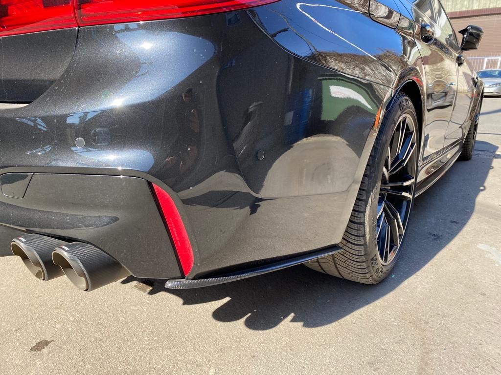 For 5 F90 M5 Rear bumper Side Splitters flaps ABS Gloss in Rear Flaps ...