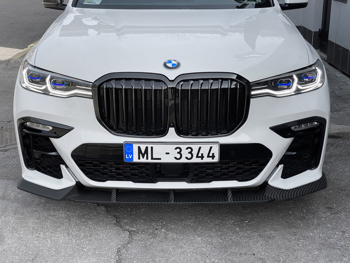 Performance Aerodynamic front carbon splitter for BMW G07 X7 M Sport ...