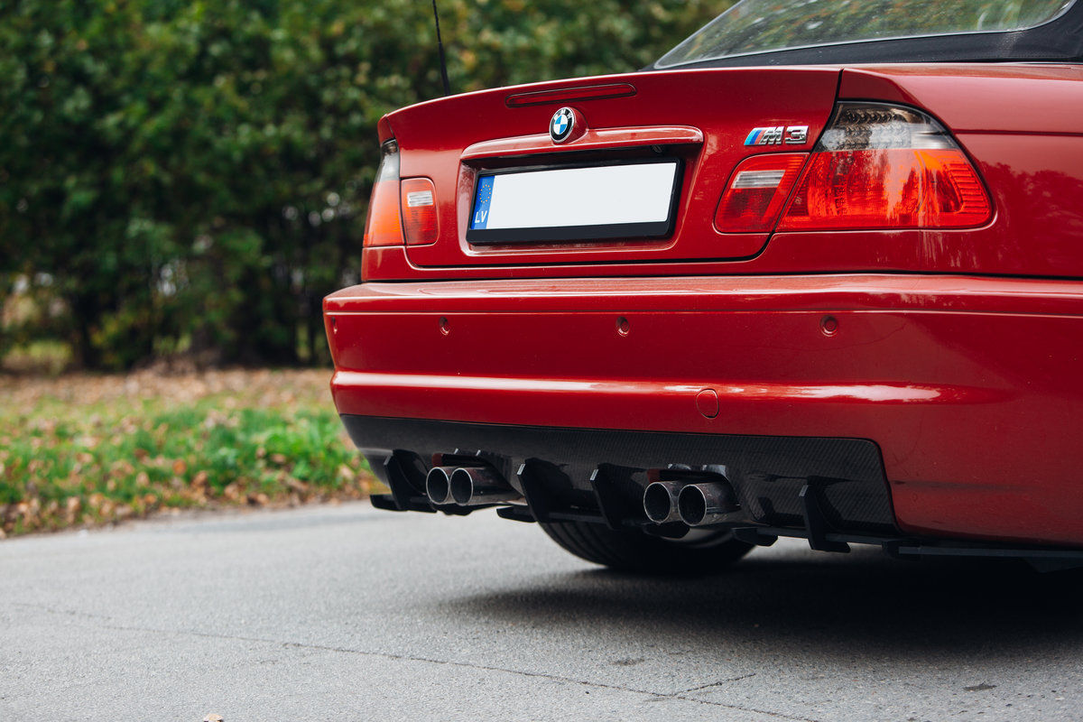 P-Performance Rear Bumper diffuser addon with ribs / fins For BMW M3 ...