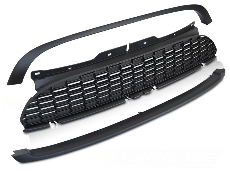 FRONT GRILL JCW STYLE MATT BLACK FITS MINI COOPER 06-09 R56/57/55 in ...
