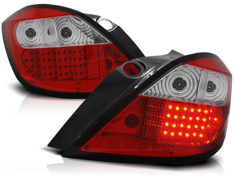 RED WHITE LED TAIL LIGHTS For OPEL ASTRA H 03.04-09 in Taillights - buy ...
