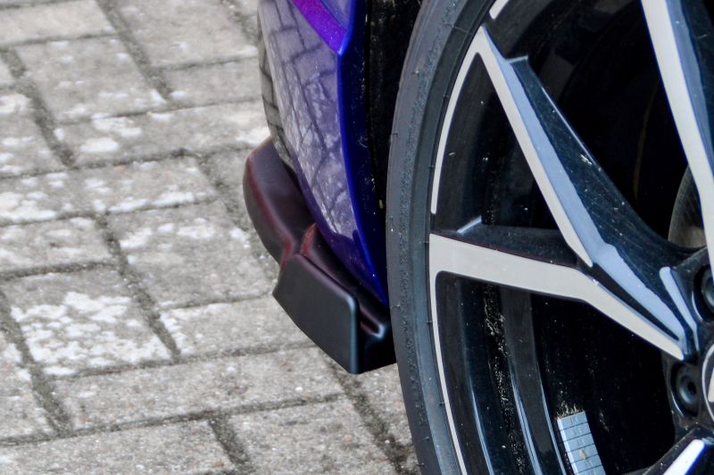 Performance Rear Bumper Side Flaps/ Splitters with Wing For VW Golf 8 R ...