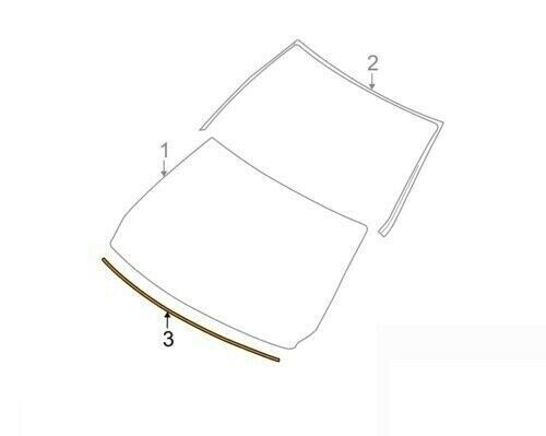 NEW GENUINE BMW 3 SERIES FRONT LOWER MOLDING WINDSCREEN 51137133292 in ...