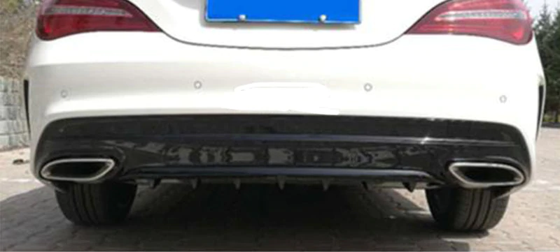 CLS W218 + W219 Rear bumper skirt/ lower diffuser with fins / ribs ...