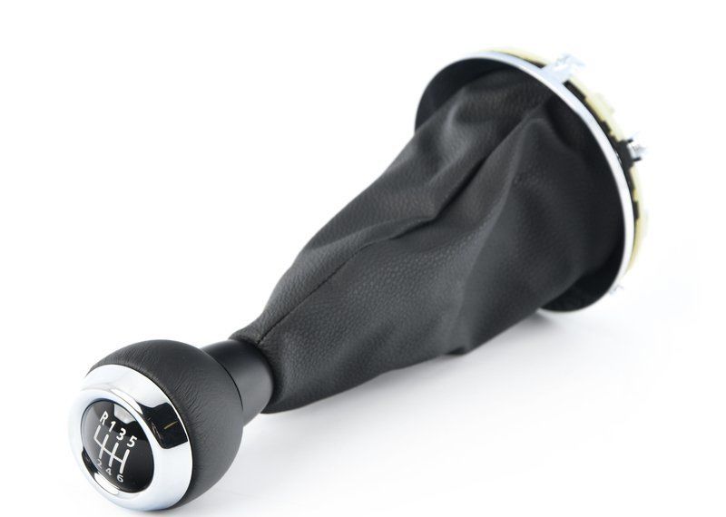 NEW GENUINE MINI R55 R57 R59 MANUAL SHIFTER KNOB WITH BLACK LEATHER ...