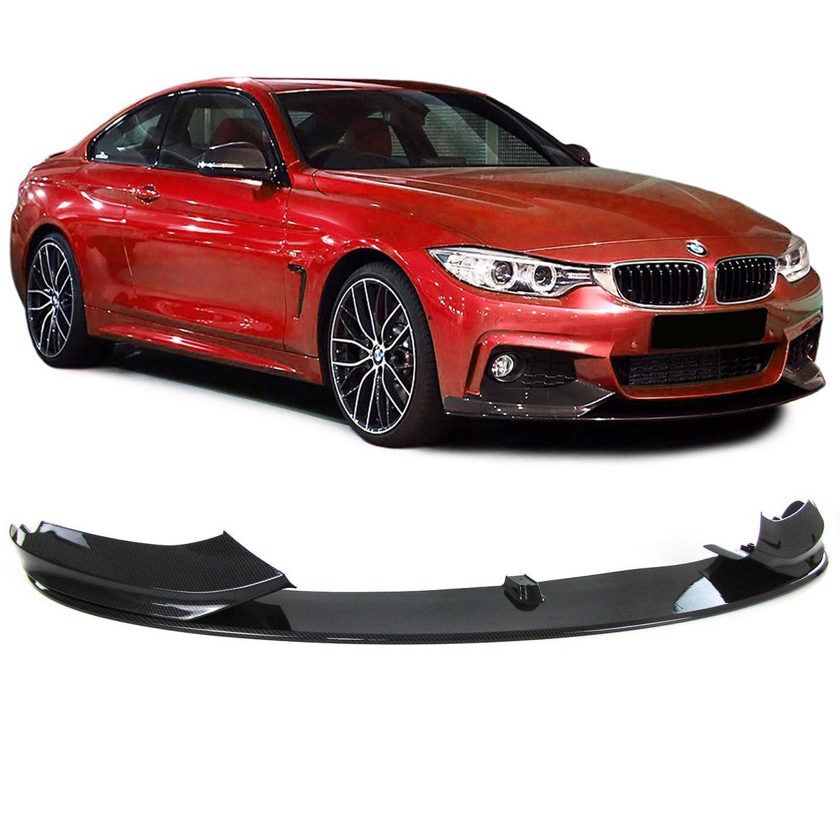 Carbon Look Performance Front Bumper Sport Lip for BMW F32 F33 F36 in ...