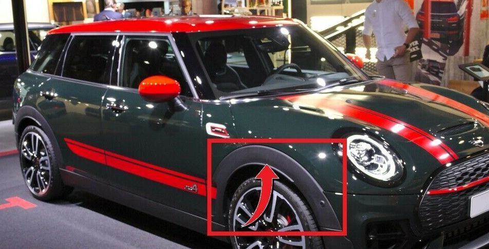 NEW GENUINE MINI F54 CLUBMAN FRONT WHEEL ARCH WITH PARK ASSISTANT HOLES ...