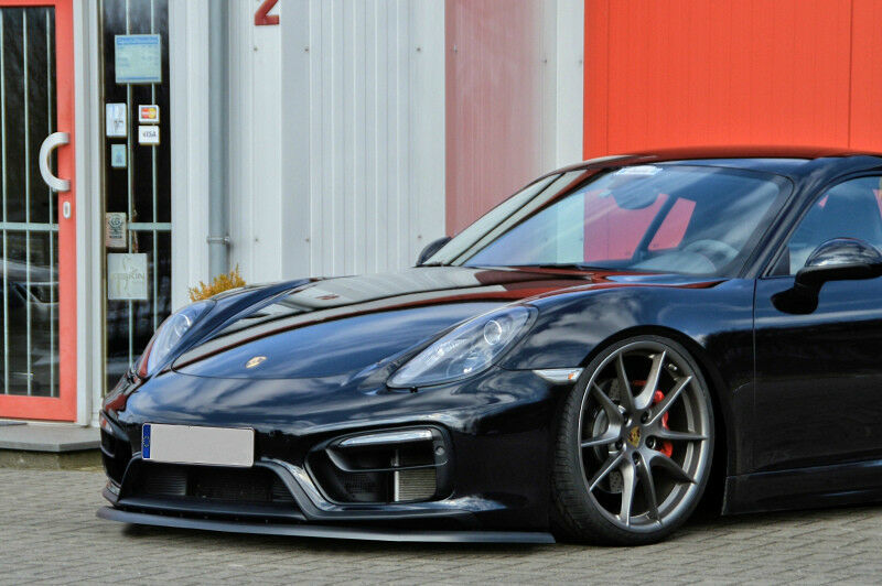 Black Gloss Front Bumper spoiler / skirt / valance ForPorsche Cayman ...