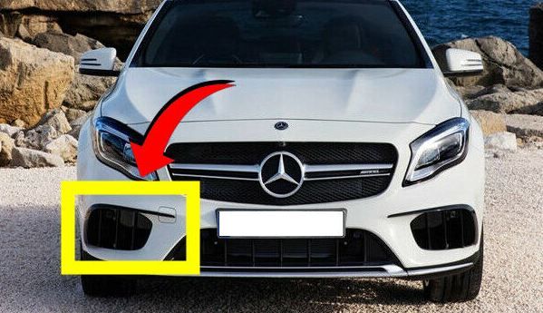 NEW GENUINE MERCEDES BENZ X156 GLA45 FRONT AMG BUMPER SIDE OUTER GRILL ...