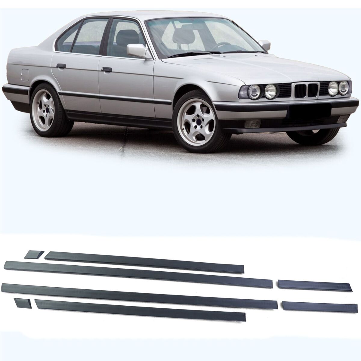 Door Moulding trims/ Strips For BMW E34 Saloon + Touring 87-96 in Door ...