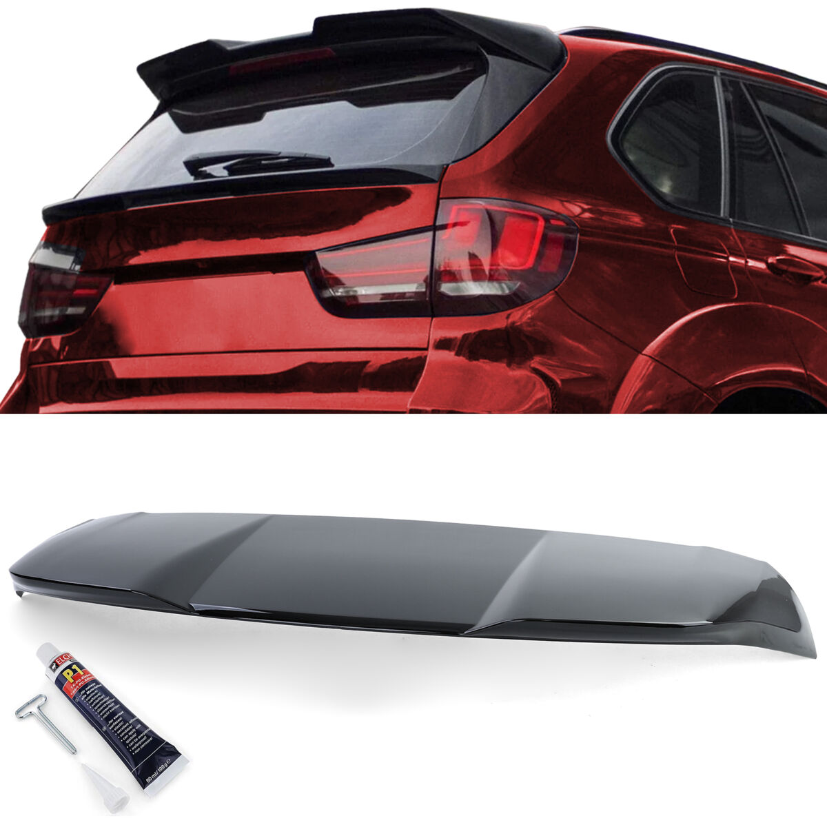 Rear roof spoiler Performance Black gloss for BMW X5 F15 13-18 in ...