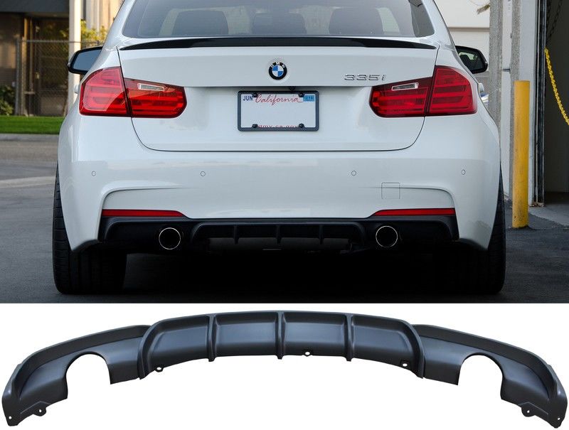 Performance Diffuser for Rear Bumper F30 / F31 11-18 - Exhaust type (O ...