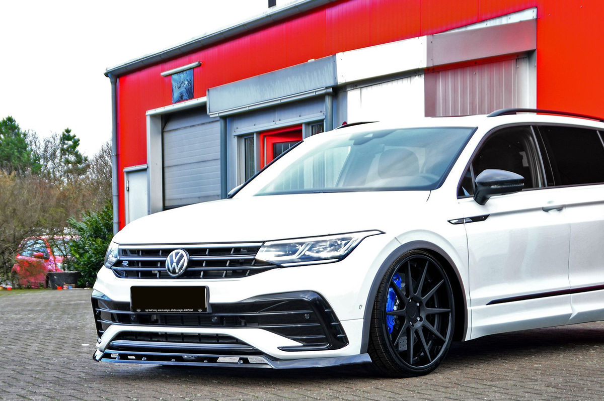 Front Bumper spoiler / skirt /valance For VW Tiguan 2 AD1 2021-2024 in Lips / Splitters / Skirts ...