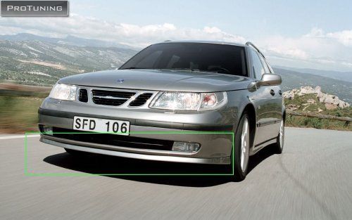 Aero look Front bumper spoiler For Saab 9-5 97-05 in Lips / Splitters ...