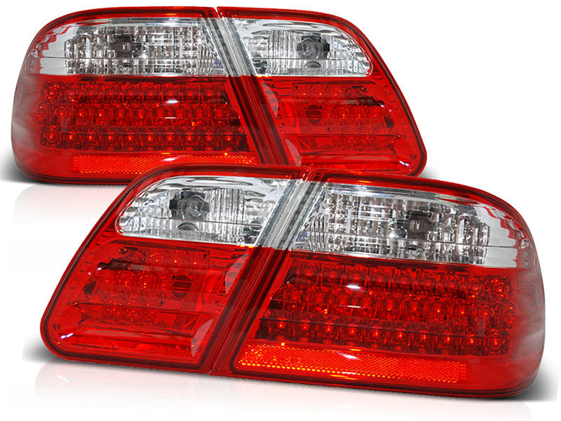 LED TAILLIGHTS RED WHITE fits MERCEDES W210 E-Class 95-03.02 in ...