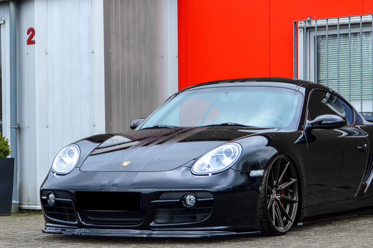 Performance Black Gloss Front Bumper spoiler / skirt / valance For ...