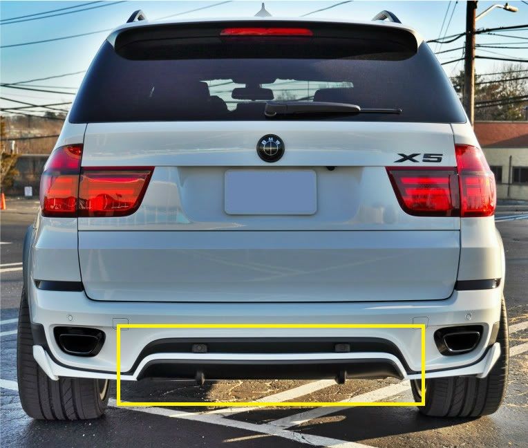 Aero Performance Rear Bumper Diffuser addon For BMW X5 e70 LCI 10-13 in ...