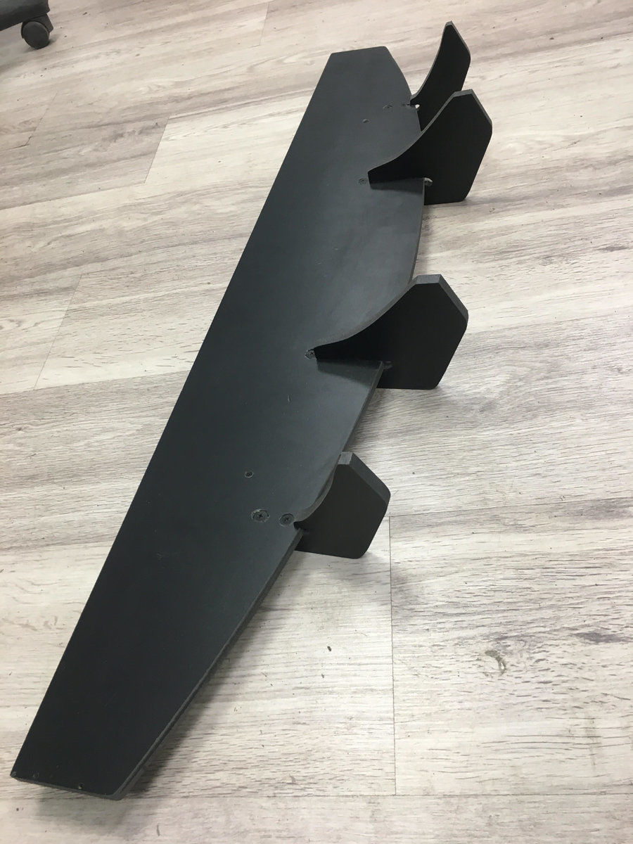 Rear Bumper diffuser addon with ribs / fins For Audi TT RS 8J 2009-2014 ...