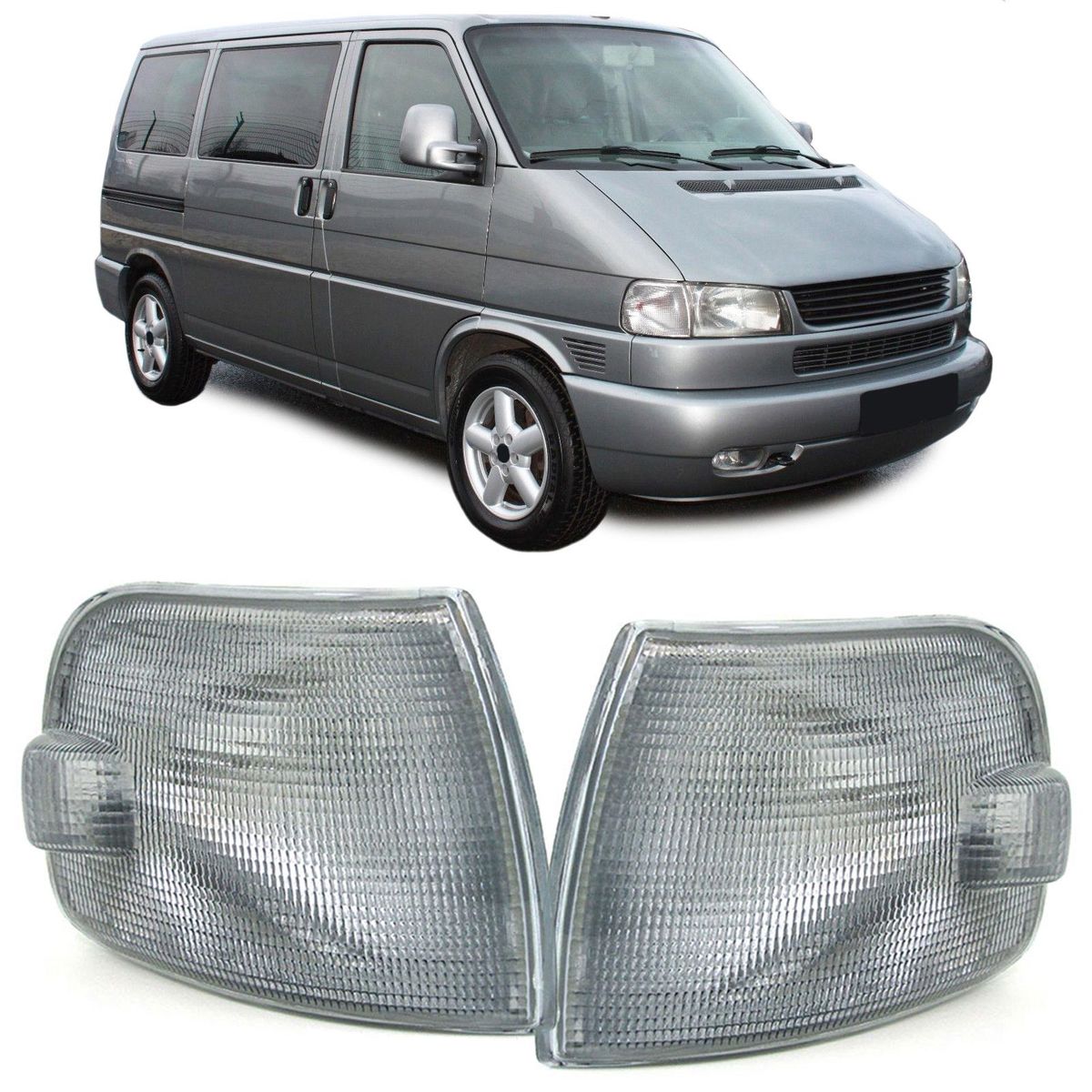 White OE style Front Indicators for VW T4 96-03 in Turnsignals - buy ...