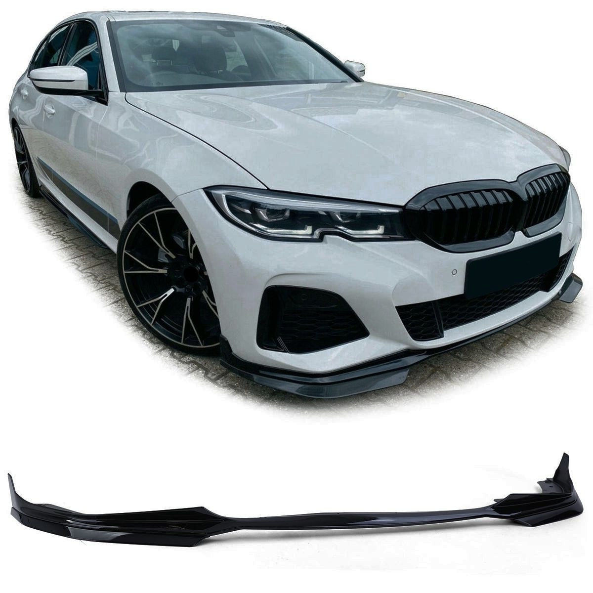 Performance Black Matt Front Bumper Spoiler For BMW G20 G21 M Sport in ...