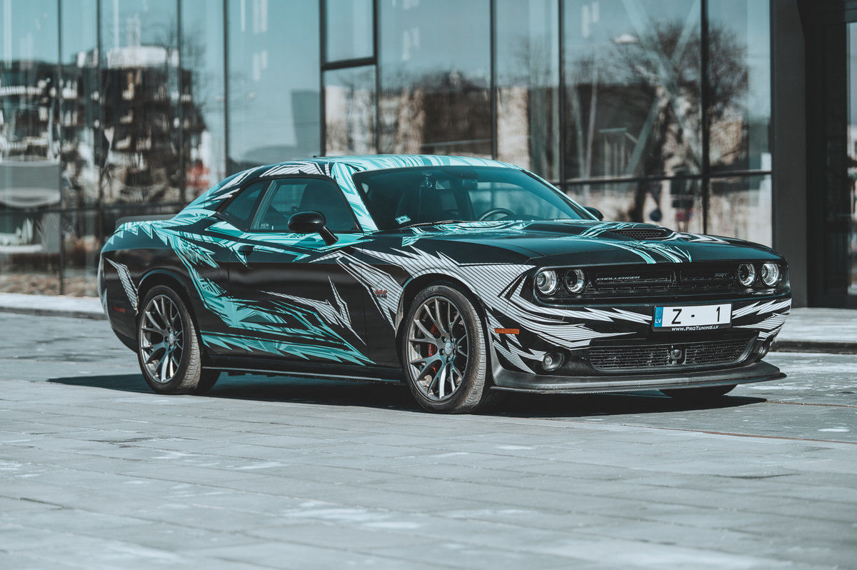 Sport Performance Sideskirts addons carbon blades for Dodge Challenger ...