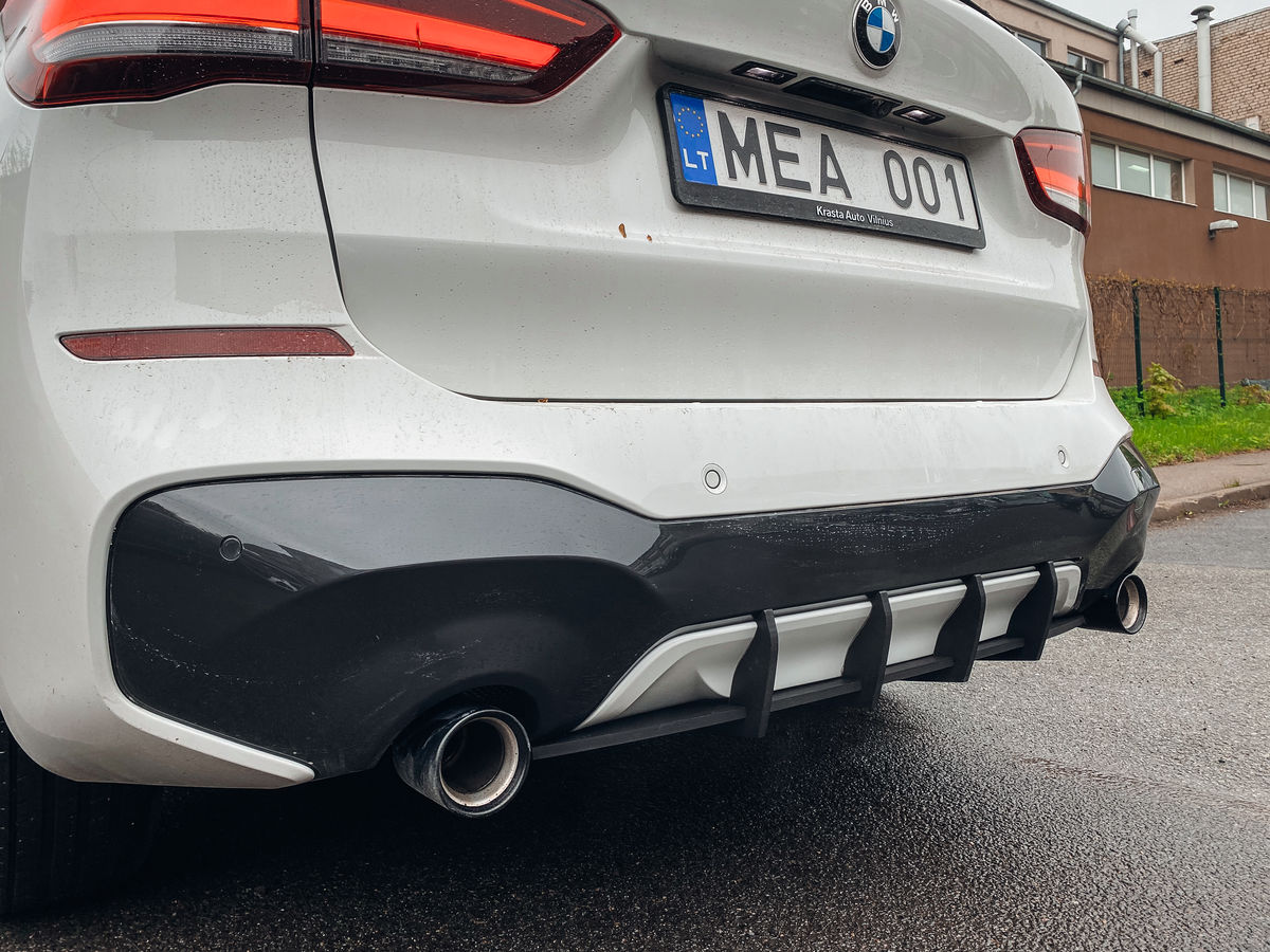 Rear Bumper diffuser Performance extension addon with ribs / fins For M ...