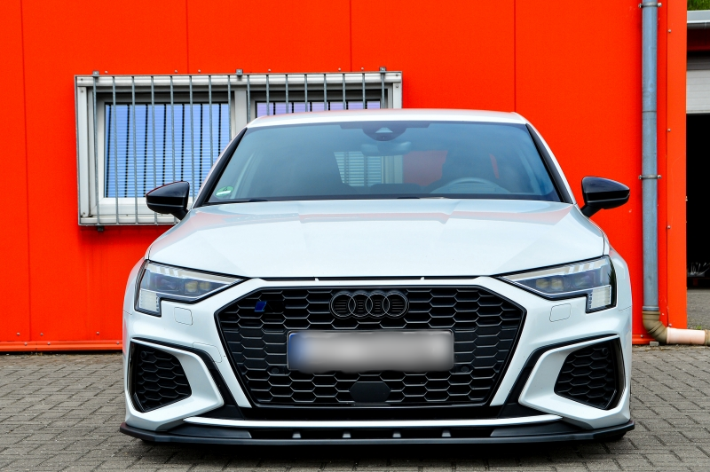 Black Gloss Front Bumper Spoiler Skirt Valance For Audi A3 S Line
