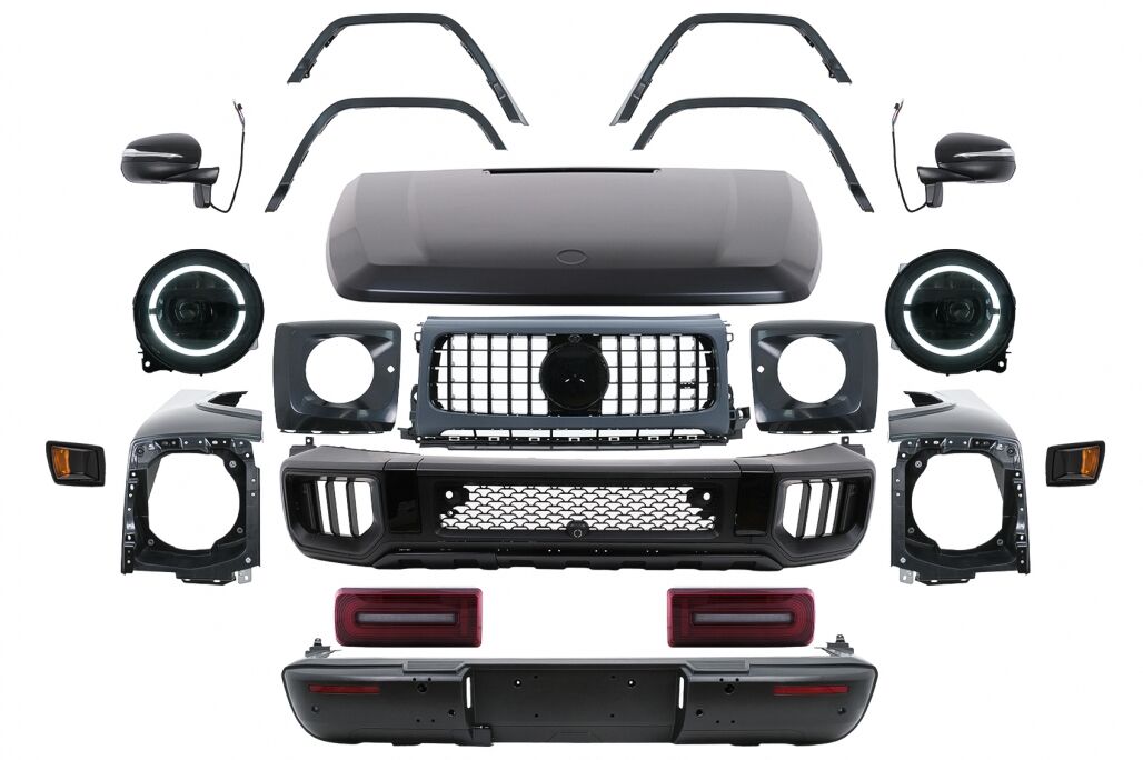 Complete Conversion Body Kit to 2024 G63 Design for Mercedes W463 2012 ...