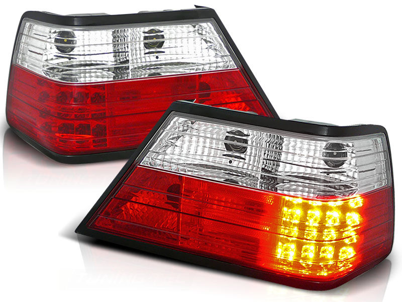 LED TAIL LIGHTS RED WHITE fits MERCEDES W124 E-CLASS 01.85-06.95 in ...