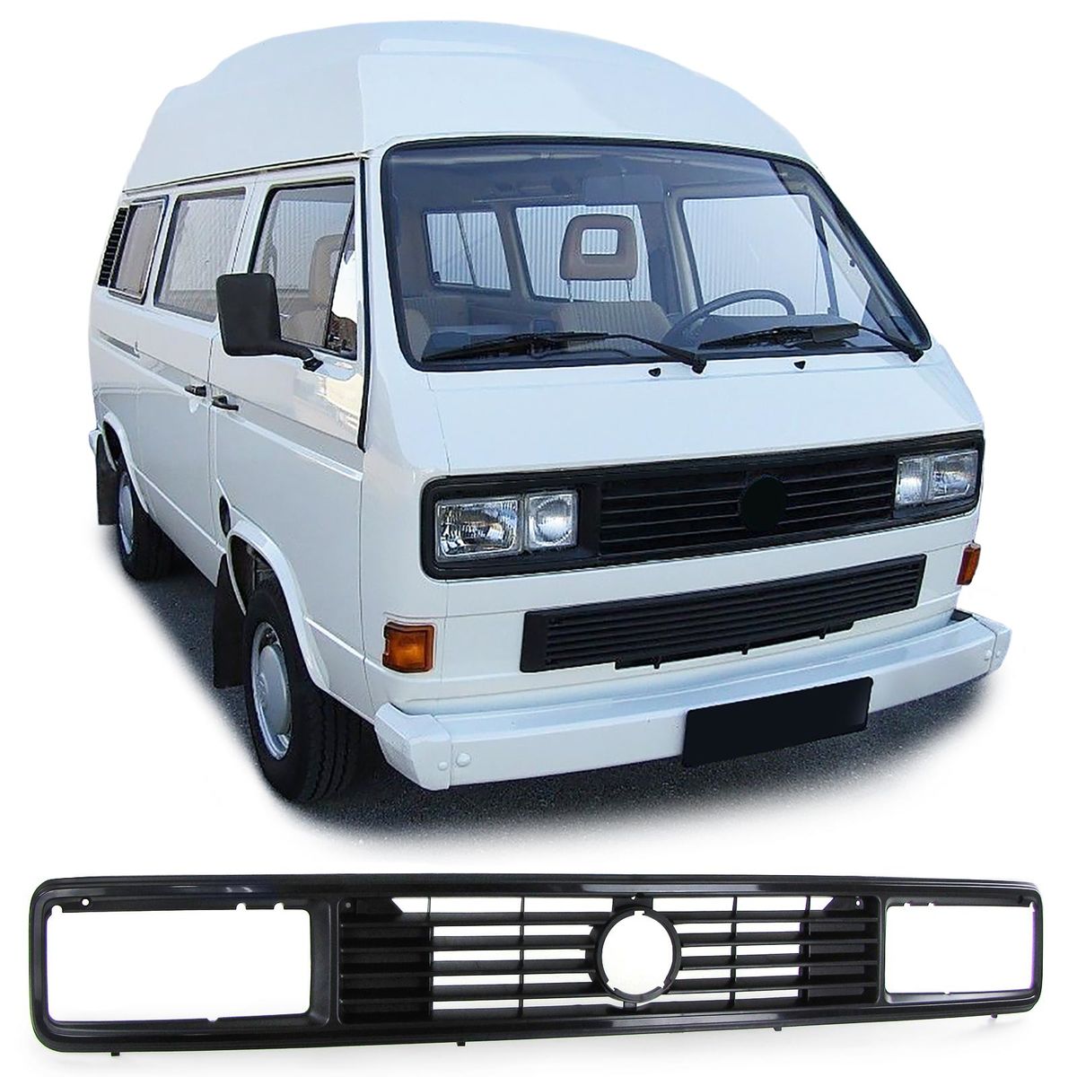 Front grill for VW Bus T2 T3 79-92 Rectangular headlights in Grills ...