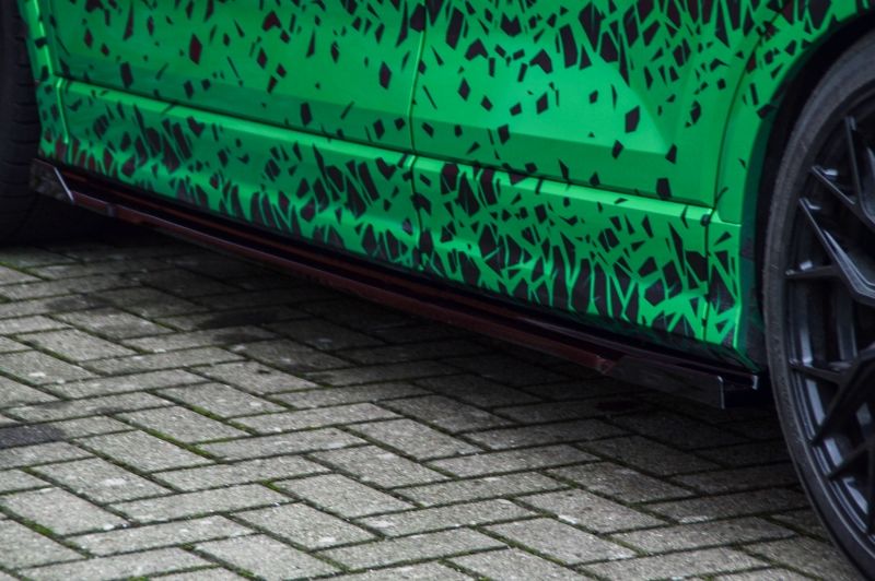 Black Gloss Performance Side skirts addons / Blades / diffusers / sill ...