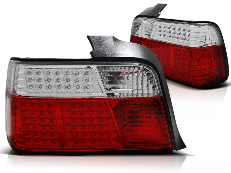 LED TAIL LIGHTS RED WHITE fits BMW E36 12.90-08.99 SEDAN in Taillights ...