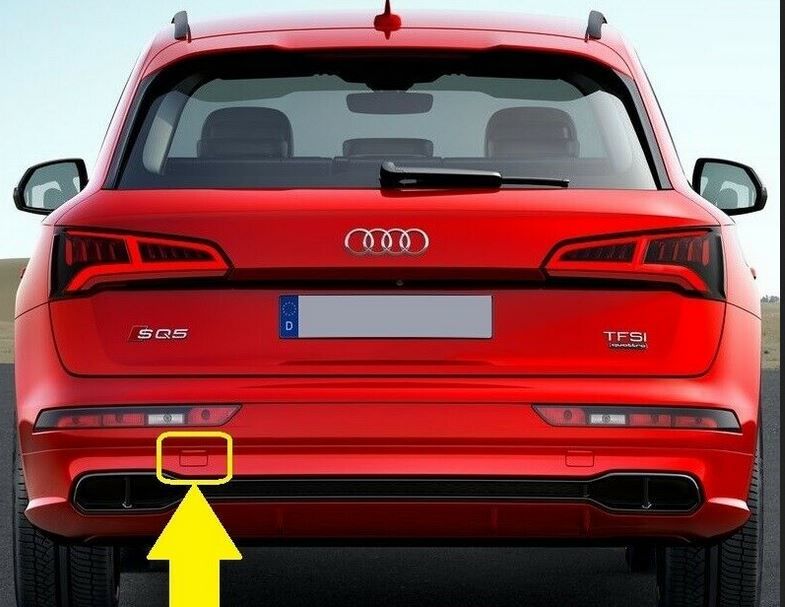 NEW GENUINE AUDI SQ5 Q5 18- S-LINE REAR BUMPER PRIMED TOW HOOK COVER ...