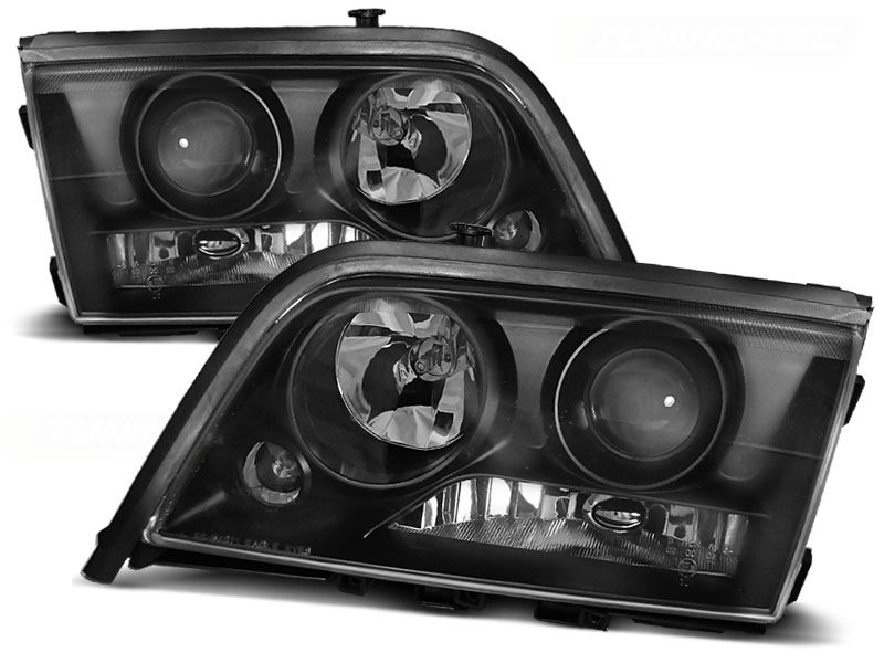 HEADLIGHTS BLACK fits MERCEDES W202 C-KLASA 06.93-06.00 in Headlights ...