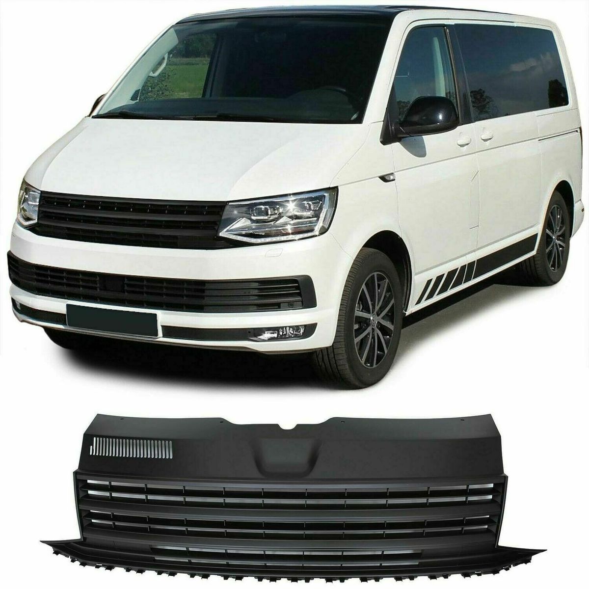 Black Sport Front Grille for VW T6 2016-2020 in Grills - buy best ...