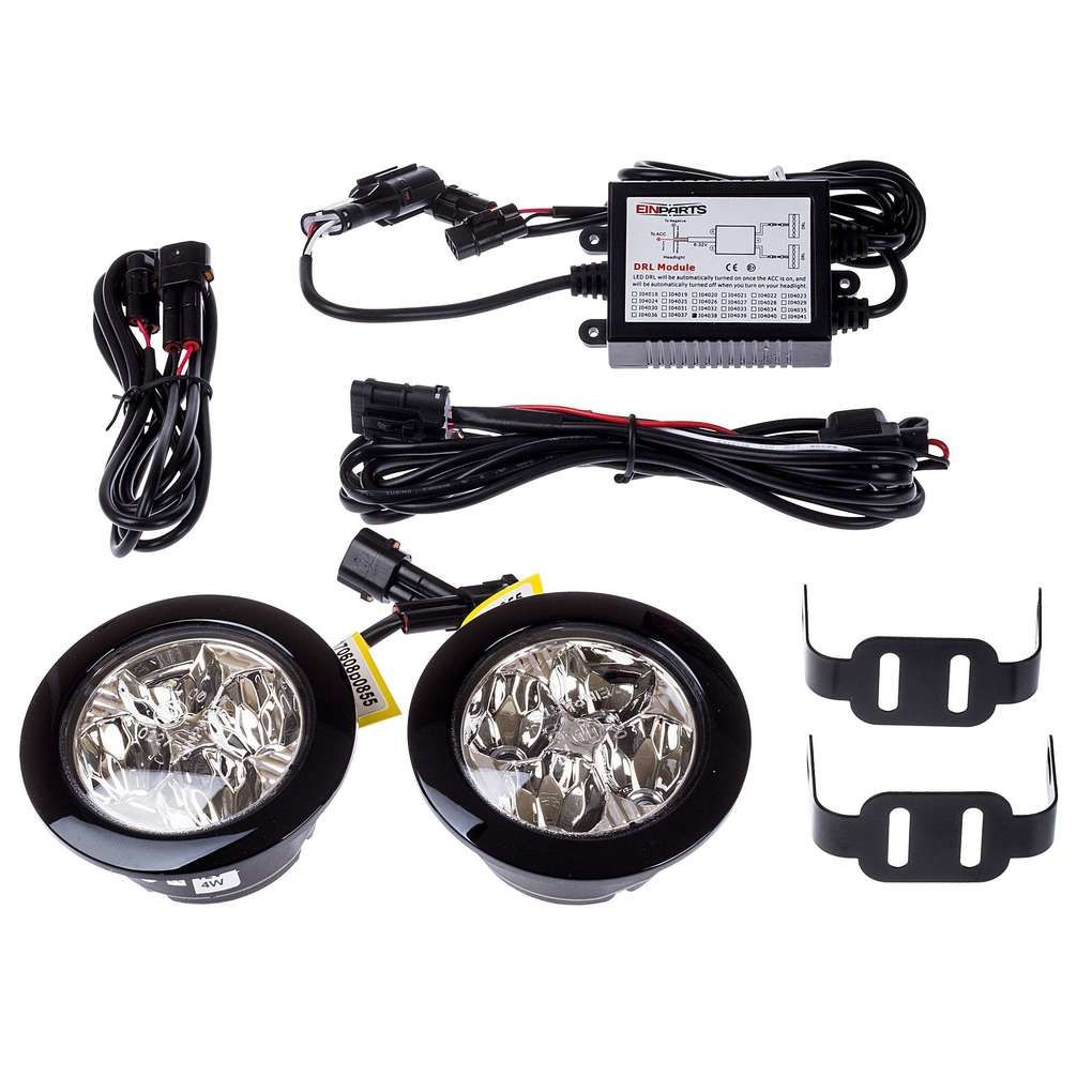 Universal LED DRL Lights Super bright 8w 90mm (Multi-function) in DRL ...