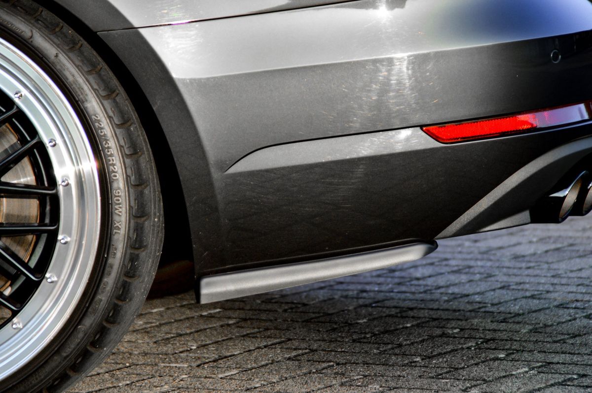 Black Gloss Performance Rear Bumper Side Flaps / Splitters For Audi A4 ...