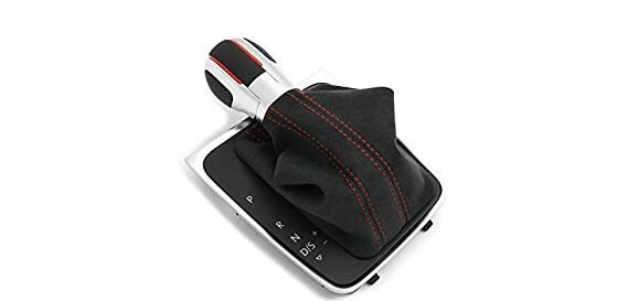 NEW GENUINE VW GOLF MK7 GTI DSG GEAR KNOB LEATHER SHIFTER COVER LHD ...