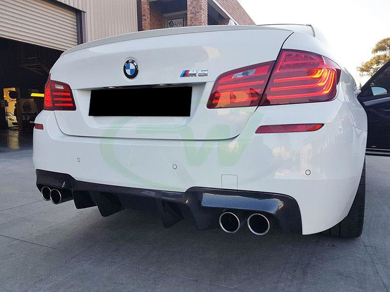 Rear M5 Performance Kit Exhaust Diffuser With Tailpipes for BMW F10 ...