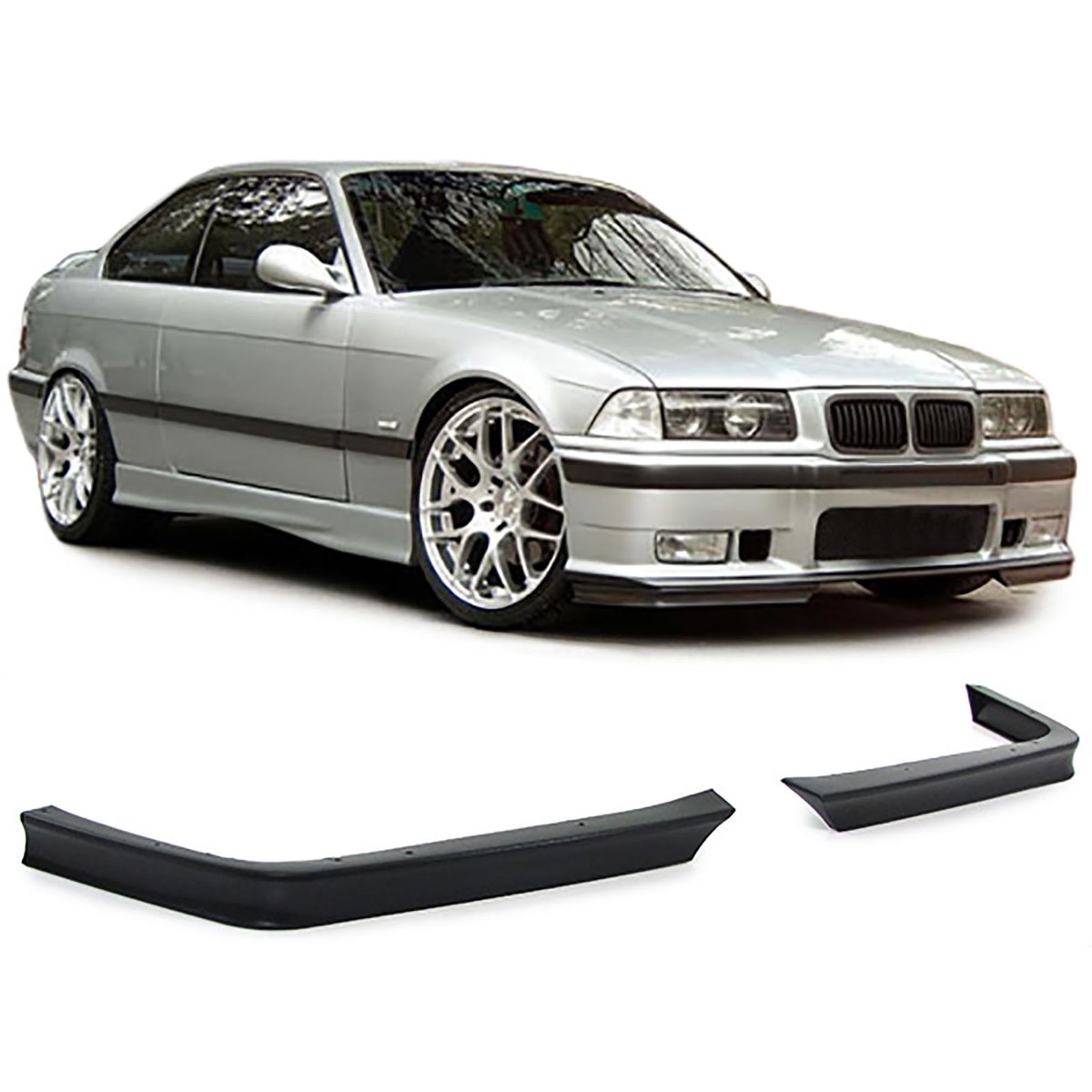 Front bumper GT Splitters/ Spoilerlip/ side flaps For BMW E36 91-99 in ...